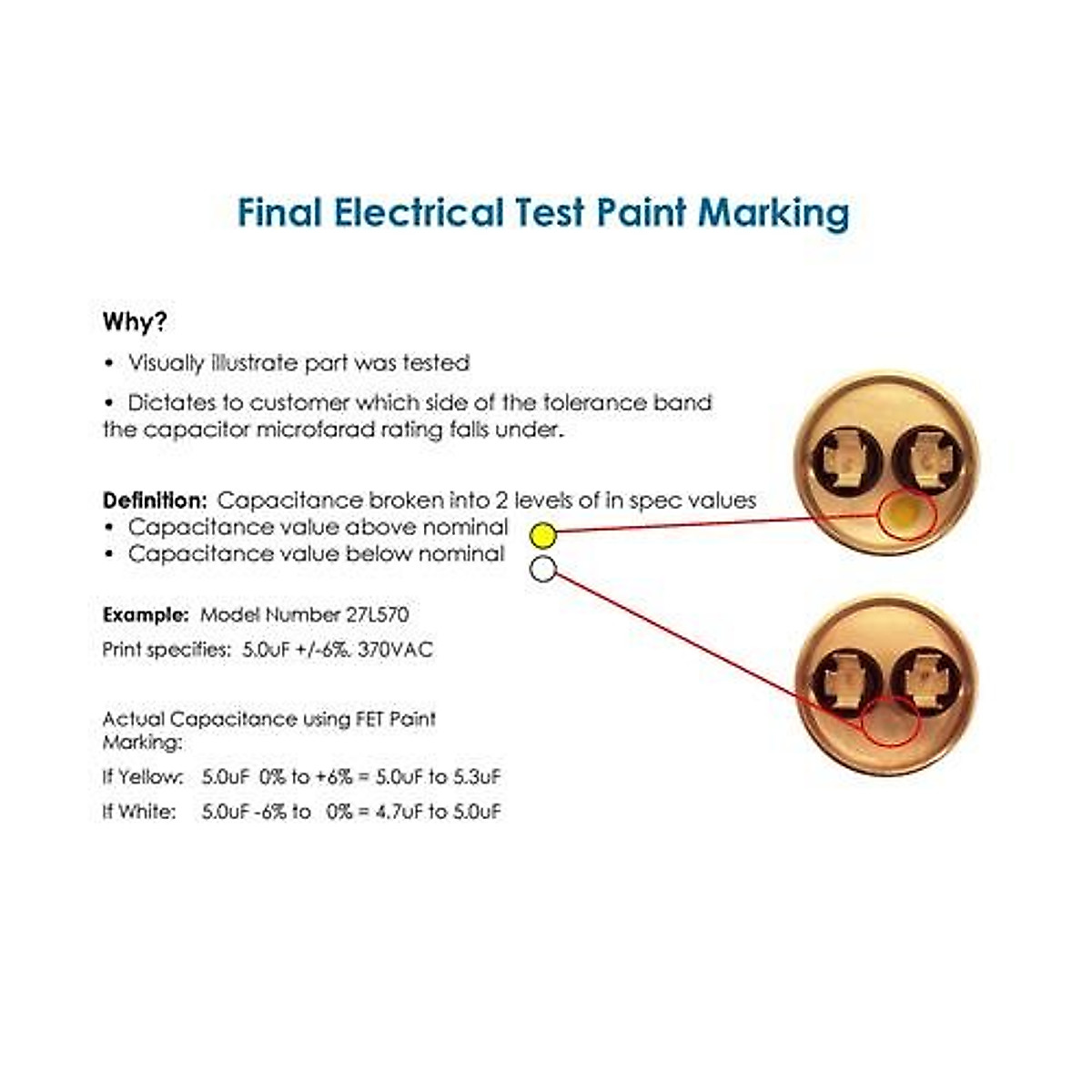 GE Genteq Capacitor round 30/5 uf MFD 440 volt 97F9981 (replaces old GE# Z97F9981), 30 + 5 MFD at 440 volts