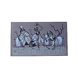 Spirit Halloween The Haunted Mansion Welcome Foolish Mortals Doormat | Officially Licensed | Halloween Décor | Disney