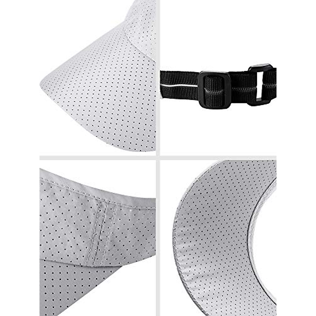 5 Pieces Sports Sun Visor Hats Mesh Visor Adjustable Sun Athletic Visor Cap for Men Women Daily Golf Running Outdoor Sports