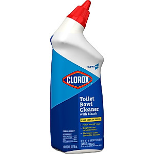 CloroxPro Commercial Solutions, Clorox Manual Toilet Bowl Cleaner with Bleach, Automatic Toilet Cleaner, Fresh Scent, 24 Ounces (Pack of 12) - 00031