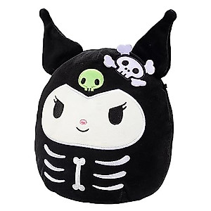 Squishmallows 8" Skeleton Kumori - Officially Licensed Kellytoy Halloween Sanrio Plush - Collectible Soft & Squishy Stuffed Animal Toy - Add to Your Squad - Gift for Kids, Girls & Boys - 8 Inch