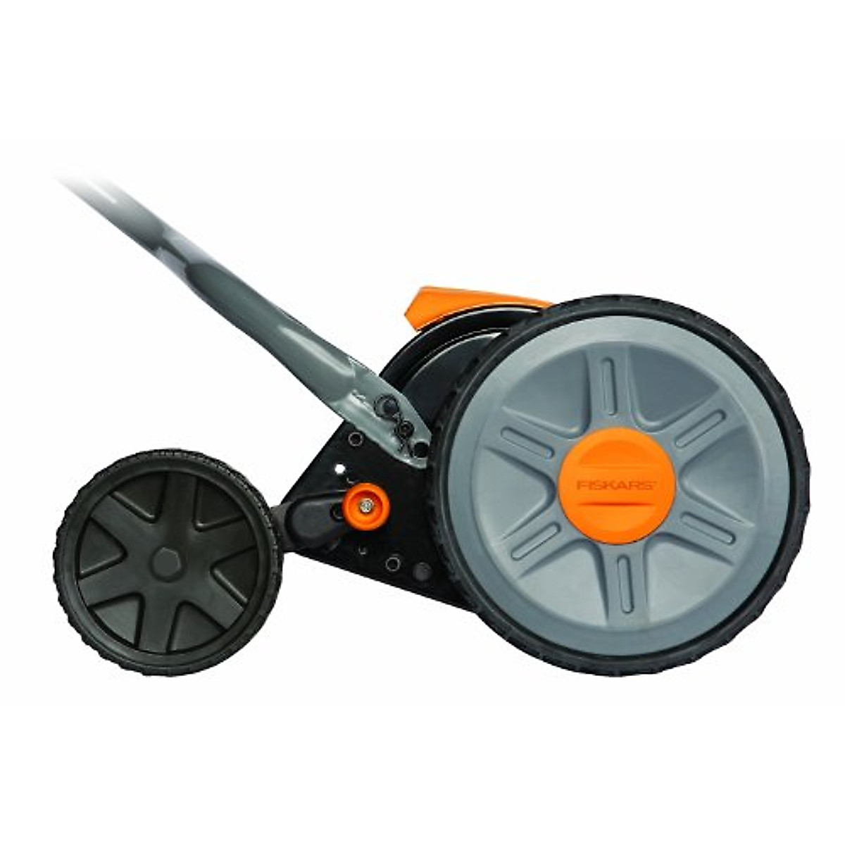 Fiskars 17 Inch Staysharp Push Reel Lawn Mower (6208), Orange