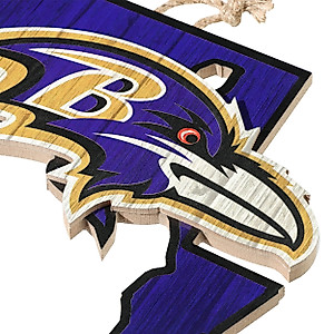 FOCO Baltimore Ravens NFL Wood State Sign