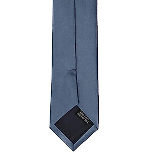 tiemart Premium Slim Necktie, 2.5" Width (Dusty Blue)
