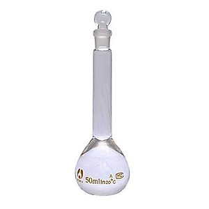 Volumetric Flask Class A pennyhead Stopper 50ml