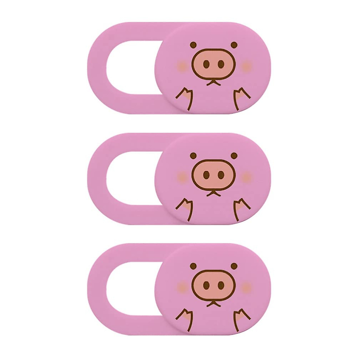 SOLUSTRE 3Pcs Camera Cover Phone Webcam Cover Black Slides Camera Shield Cover Black Webcam Cover Webcam Blocker Computer Webcam Cover Webcam Privacy Cover Computer Tablet abs Flat Lens