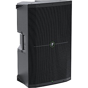 Mackie Thump215XT 1400W 15" Powered PA Loudspeaker System with DSP and Bluetooth (Pair) Bundle with Auray SS-47S-PB Steel Speaker Stands, Carrying Case, and 2X XLR-XLR Cable