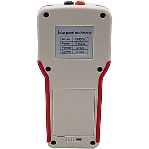 Aitoserlea Solar Panel Tester Photovoltaic Multimeter Upgrade EY800W with Ultra Clear LCD, Smart MPPT Open Circuit Voltage Troubleshooting Utility Tool for Solar PV Testing