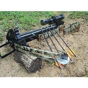 170 lbs WT-GOLIATH 75 shoot (steel ball) repeating arrow Hunting Crossbow with 3 x 32 scope (arrows and balls)