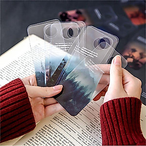 ROUKANNGE 10pcs Forest Theme Bookmarks, Transparent Gradient Color Bookmarks, Suitable for Women, Students, Teachers, Reading Lovers and Writers. This is a Simple and Beautiful Perfect Gift