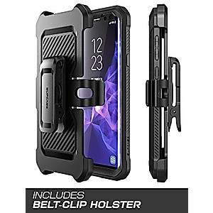 SUPCASE Unicorn Beetle Pro Series Case Designed for Samsung Galaxy S9+ Plus, with Built-In Screen Protector Full-body Rugged Holster Case for Galaxy S9+ Plus (2018 Release) (Black)