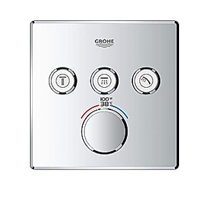 GROHE 29142000 Grohtherm Smart Thermostatic Trim With Control Module, Starlight Chrome