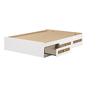 South Shore Hoya Rattan Wall-Mounted Headboard Rainbow, Full, Natural