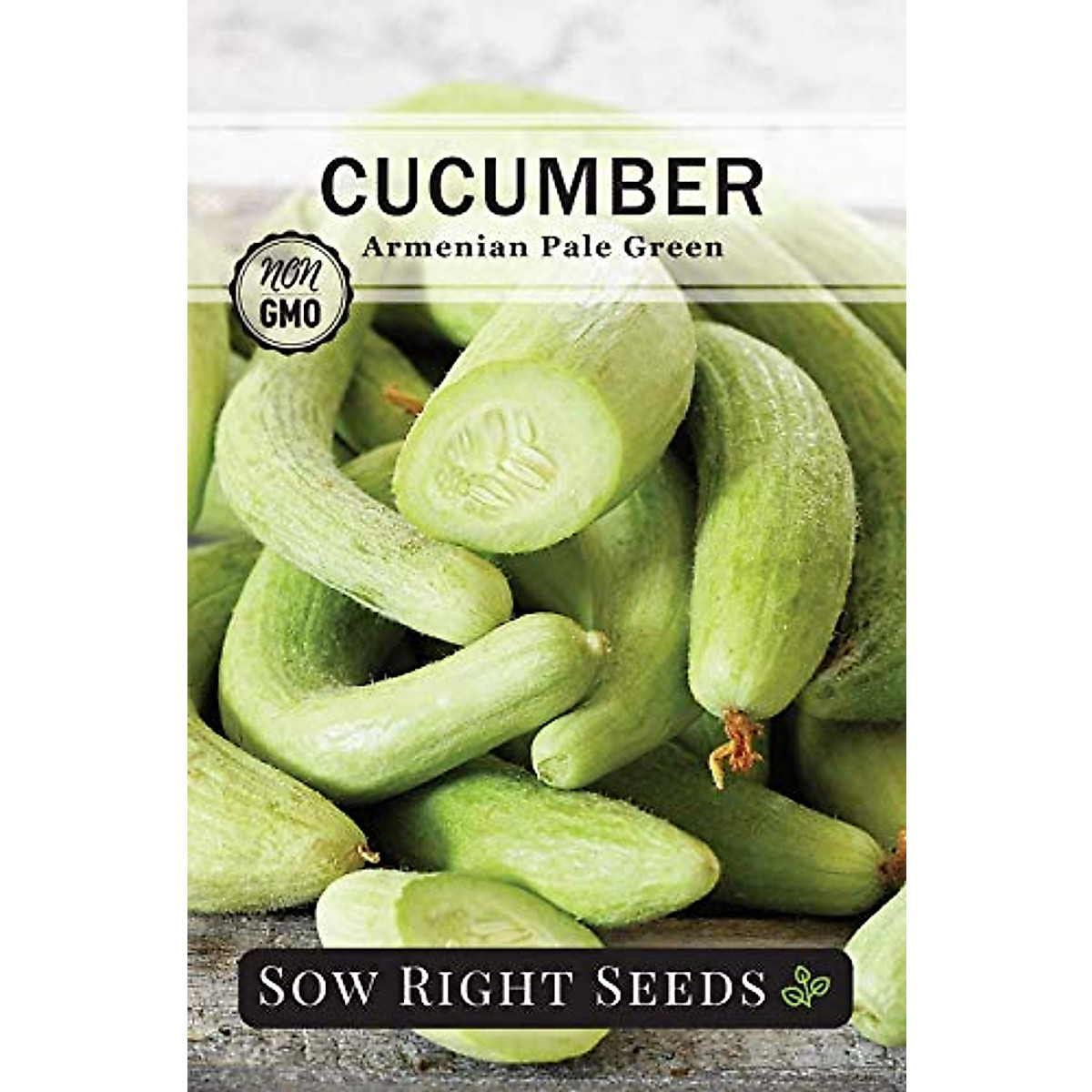 Sow Right Seeds - Cucumber Seed Collection for Planting - Armenian, Pickling, Lemon, Beit Alpha, Marketmore Variety Pack, Non-GMO Heirloom Seeds to Grow a Home Vegetable Garden, Great Gardening Gift