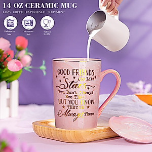 Best Friends Birthday Gifts for Women - Birthday Gifts for Women - Friendship Gifts for Women Friends - Unique Birthday Gifts Ideas for Friends, Sister, Besties, BFF - 14oz Friend Coffee Mug Set Gifts