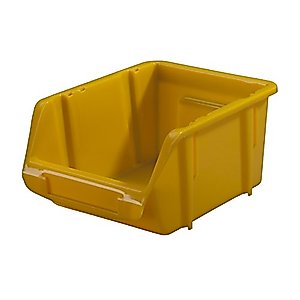 Stack-On BIN-1507 Parts Storage Organizer Bin, Small, Yellow