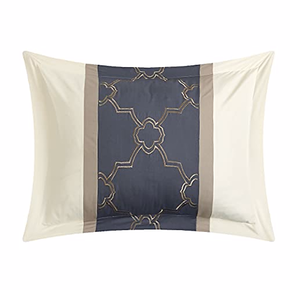 Chic Home CS2826-AN Camilia 16 Piece Bed in A Bag Comforter Set, Queen, Off- White