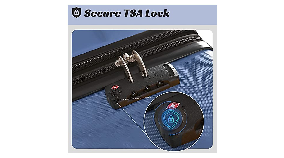Merax Lightweight 2-Piece Luggage Set with TSA Lock and Spinner