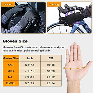 DAY WOLF Heated Glove Liners Electric Gloves for Men Women Rechargeable Battery Hand Warmer for Winter Sports Snow Biking Riding Skiing Cycling Hunting Snowboarding