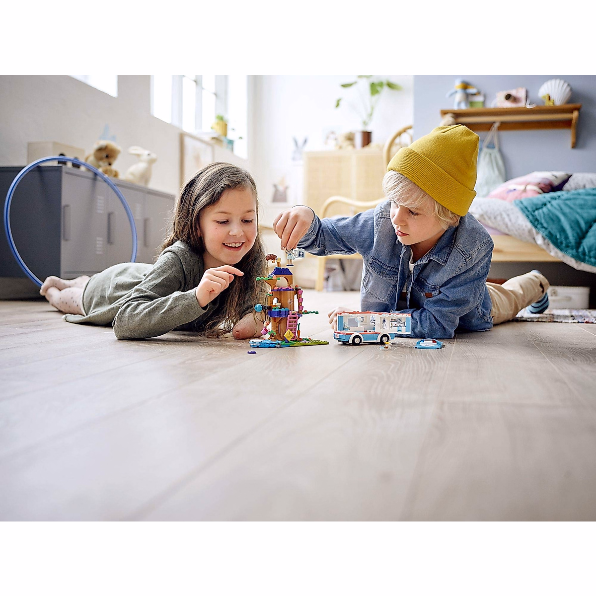 LEGO Friends Vet Clinic Ambulance 41445 Building Kit; Collectible Toy with Ambulance, Rabbit and Kitten Toys, Children’s Vet Kit and Olivia and Emma Mini-Dolls, New 2021 (304 Pieces)