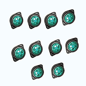 LED outline marker lights trailer fot truck24V Clearance Lamp for Truck Trailers chicken lights for semi trucks freightliner cargo Marker lights Universal Fit, Color Green, Pack of 10