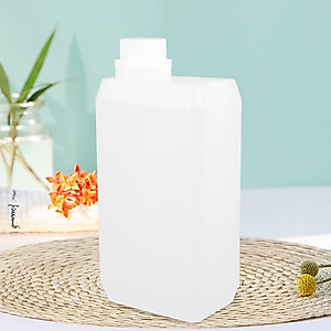 Mobestech Hdpe Side Bottle Empty Plastic Bottles Plastic Gallon Jug 1 Gallon Plastic Jug Plastic Milk Container Large Empty Jug Liquid Glue Plastic Bottles with Lids Storage Bottle White Car