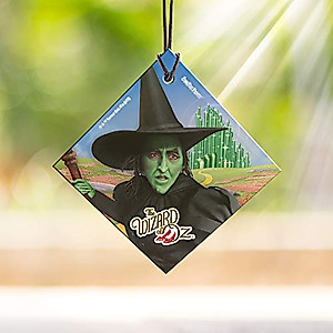 Trend Setters The Wizard of Oz Glass Decoration – Wicked Witch of The West - 3.5" Starfire Prints Hanging Glass Print Accessory - Ideal for Gifting and Collecting