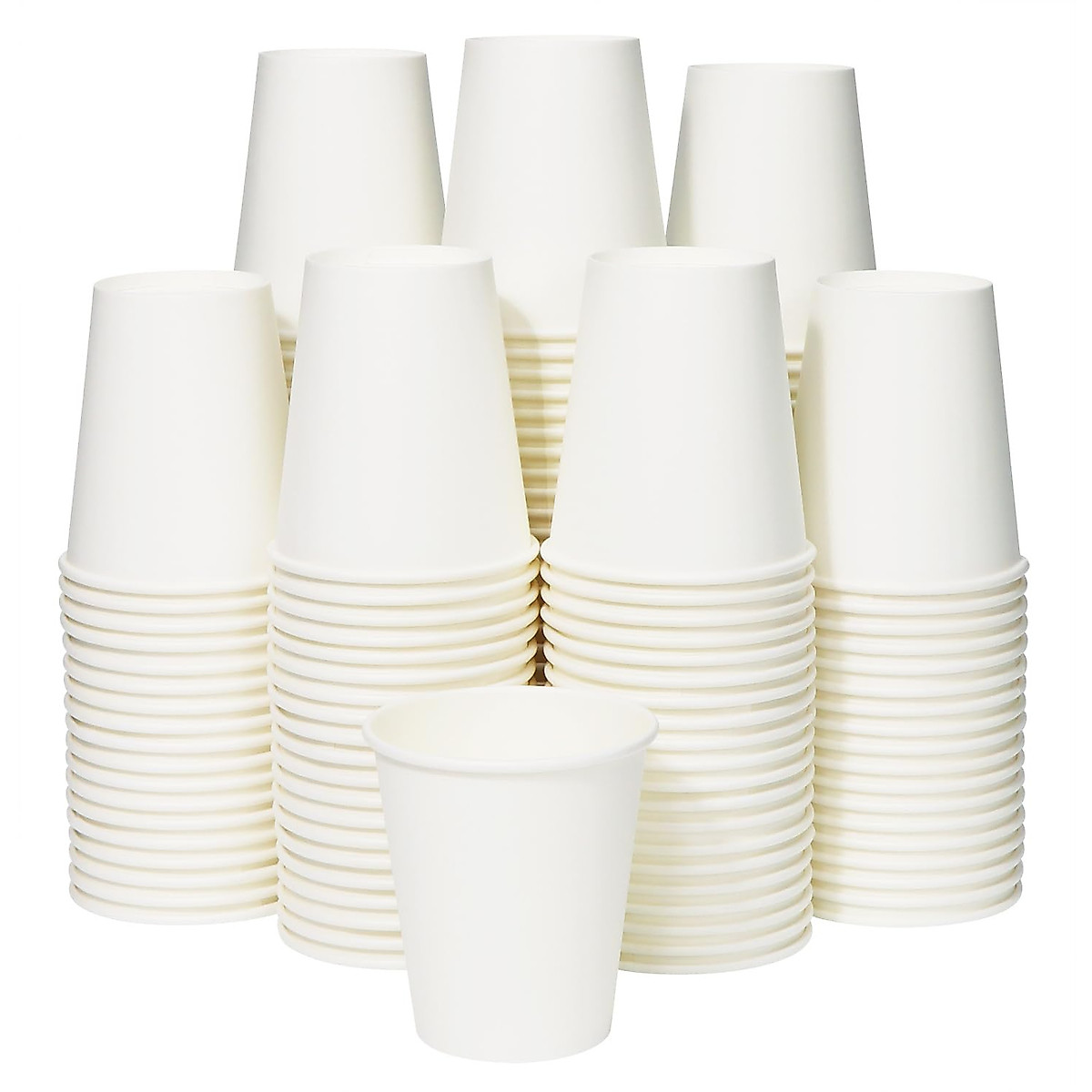CantaGreen 200 Count 6 OZ Heavy-duty Paper Cups, Coffee Cups, Disposable Hot and Cold Cup