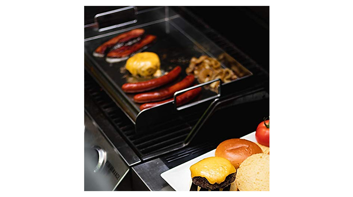 Charcoal Companion Pro Grill Griddle | Stainless Steel Heavy-Duty
