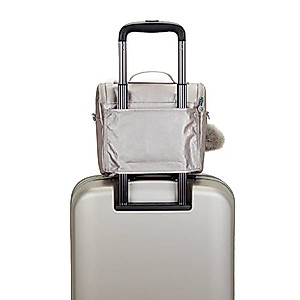 Kipling New Kichirou Metallic Lunch Bag Metallic Rose