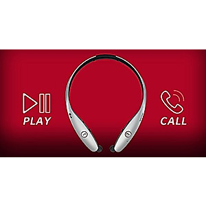 LG Electronics Tone INFINIM Bluetooth Stereo Retractable Headset HBS-900 Silver