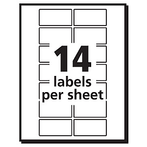 Avery Removable Labels, Removable Adhesive, 0.75" x 1.5", 504 Labels (5430)
