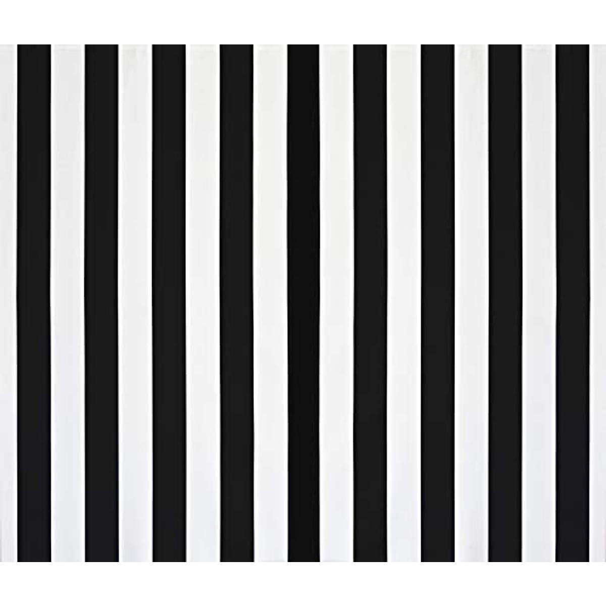 HKMIU RSH Décor Set of 2 Indoor/Outdoor Decorative Lumbar/Rectangle Pillows - Black and White Stripe