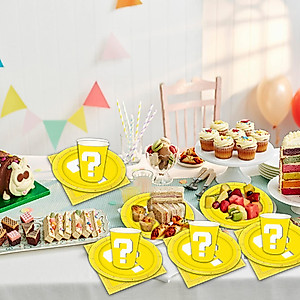 Nuwontun Mario Birthday Party Supplies Mario Children’s Party Favors Includes Cups Plates Napkins for Mario Birthday