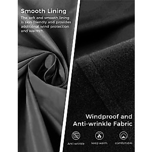 wantdo Women's Double Breasted Pea Coat Winter Jacket with Belt Black Small