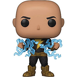 POP DC Heroes: Black Adam - Black Adam with Blue Lighting Funko Vinyl Figure (Bundled with Compatible Box Protector Case) Multicolor, 3.75 inches