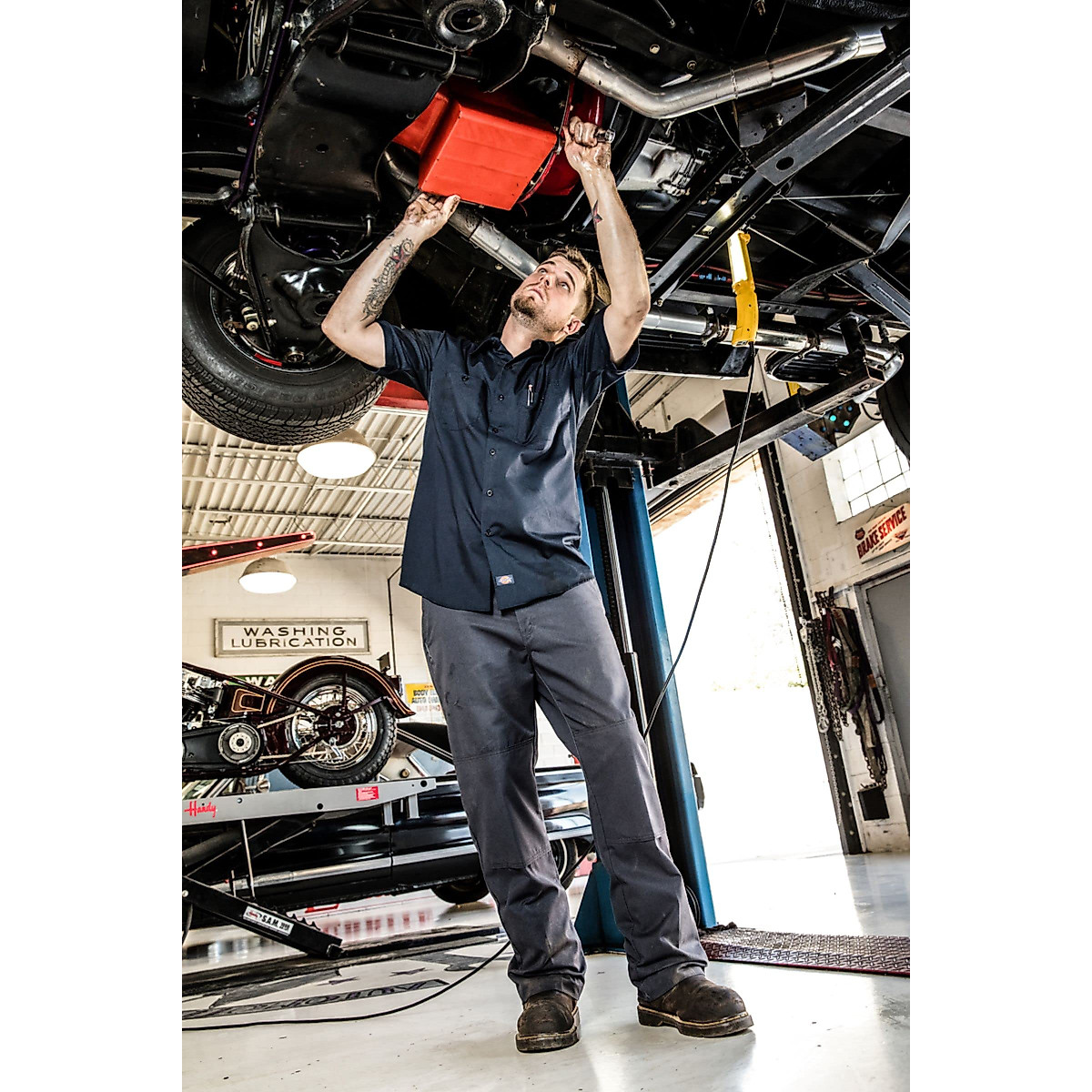 Dickies Men's Dri-Tech Moisture Control Quarter Socks (6, 18, Solid Black (12 Pairs), Large