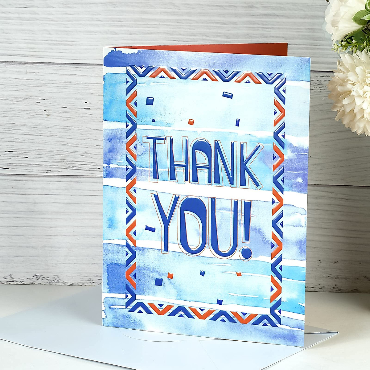WRAPAHOLIC Thank You Card with Envelope - You're Appreciated Card - 5.9 Inch x 7.9 Inch