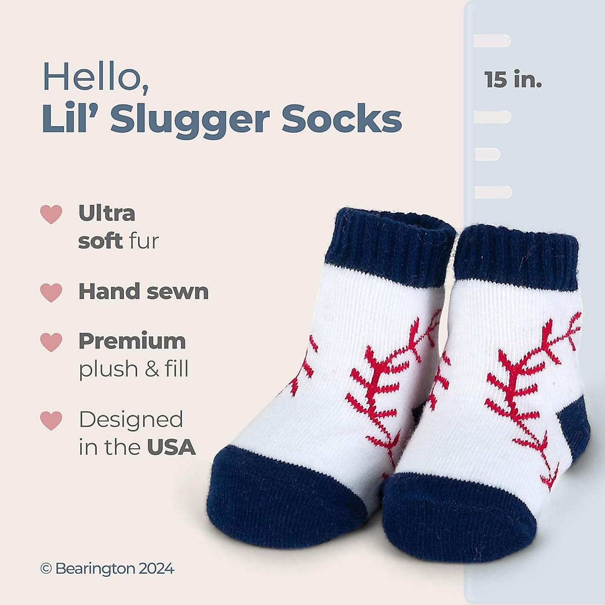 Bearington Baby Touchdown Newborn Boy's Football Socks