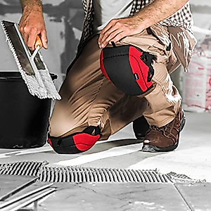 NoCry Non-Slip Work Knee Pads for Men and Women with Thick Soft Foam Padding, Strong Straps and with Easy-Fix Clips - Perfect Flooring Knee Pads, Womens Knee Pads for Gardening and Soft Knee Pads