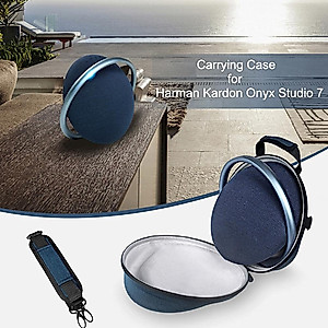 for Onyx studio 7 case kardon speaker bag EVA Wireless Bluetooth Speaker Carrying Bag for Harman Kardon Onyx Studio 7 (BLUE)