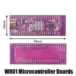 DNNAM W801 Microcontroller Boards 32 Bit WiFi Bluetooth-Compatible Dual-Mode SoC Development Board IoT MCU IC Module Tool Accessorie