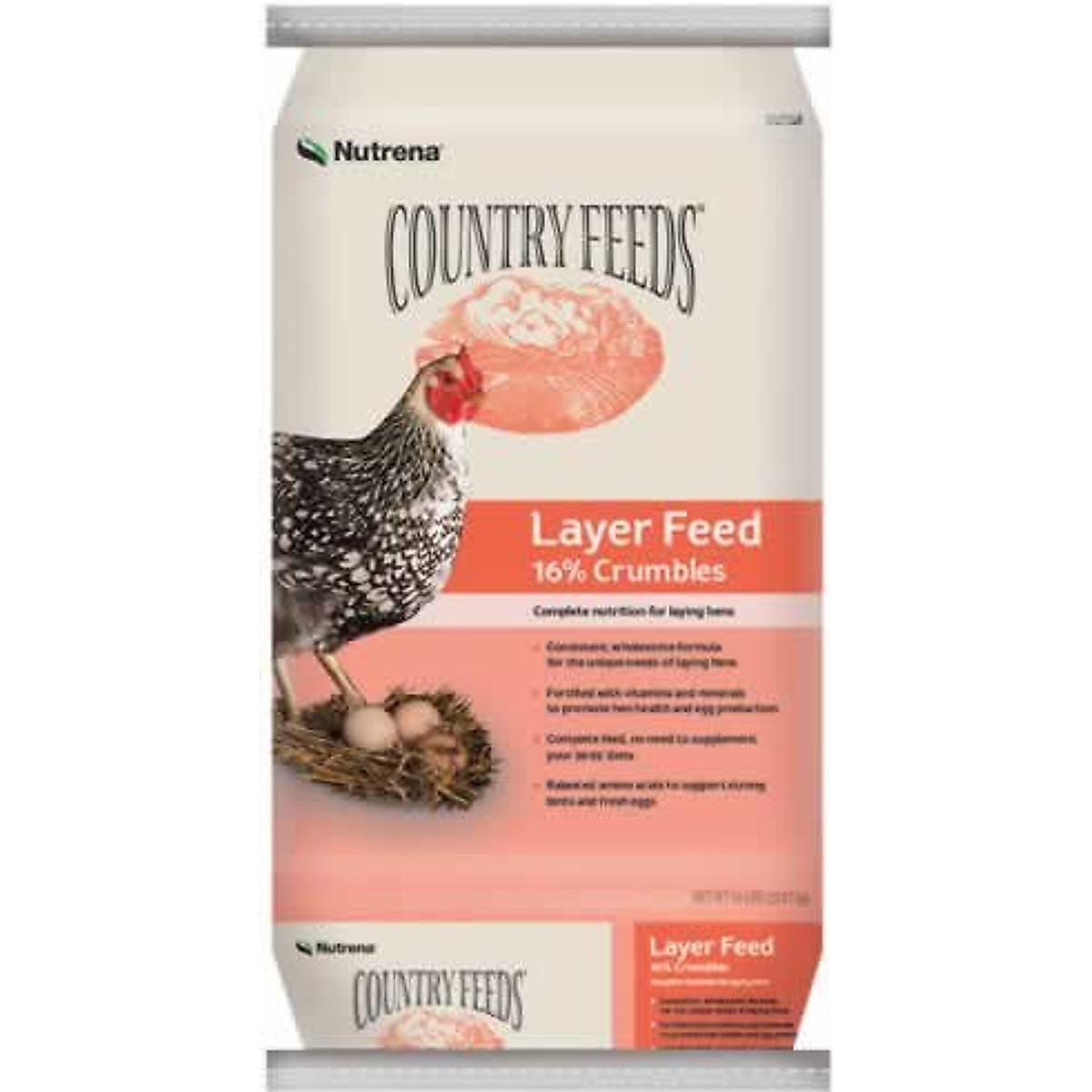Nutrena Country Feeds 16% Layer Crumble Chicken Feed 50 Pounds