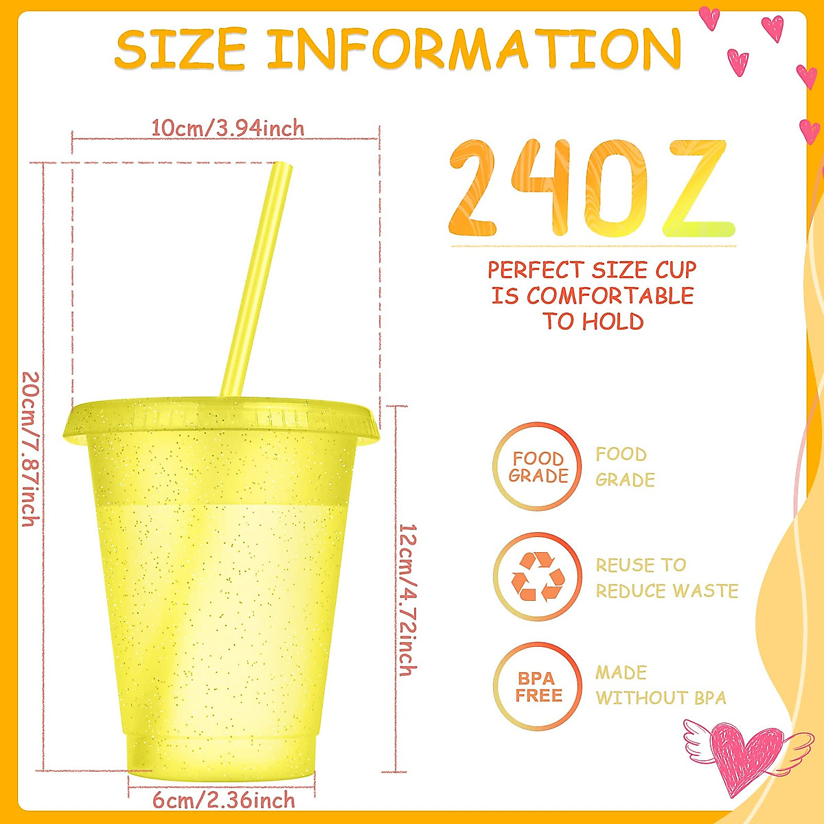 Cups with Straws and Lids Kids Tumbler with Straw Reusable Water Bottle Iced Coffee Travel Mug Cup Adults Plastic Cups for Parties Birthdays 16 oz (Modern Colors, 30 Pack)