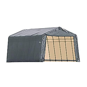 ShelterLogic 72434 Grey 12'x24'x8' Peak Style Shelter