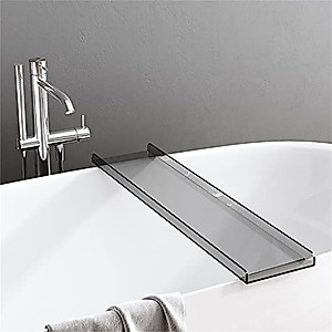 QUANJJ Gray Acrylic Rack Bathroom Bathtub Rack Bath Mobile Phone Partition Storage Tray