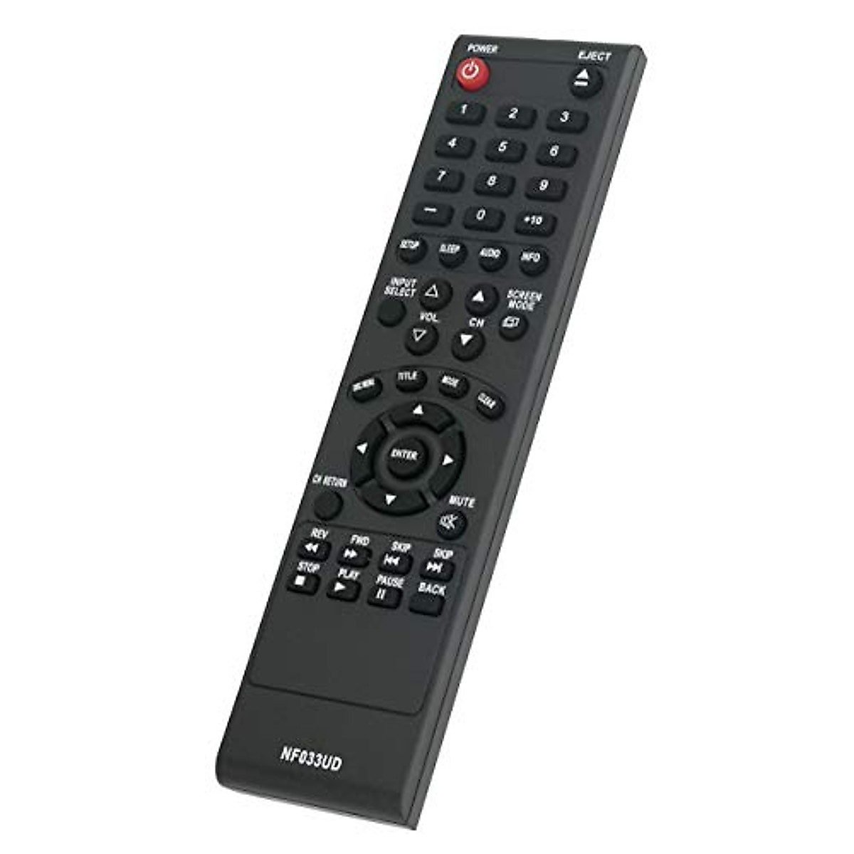 New NF033UD Replaced Remote fit for Sylvania Emerson TV DVD Player LD190SS1 LD190SS2 LD195SSX LD320SS1 LD320SS2 LD320SSX LD370SSX LD190EM1 LD190EM2 LD260EM2 LD320EM2 A9DF1UH
