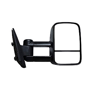 AERDM Towing Mirrors Manual Operated Textured Black Telescoping fit for 2007-2013 Chevy/GMC Silverado/Sierra Exterior Accessories Mirrors