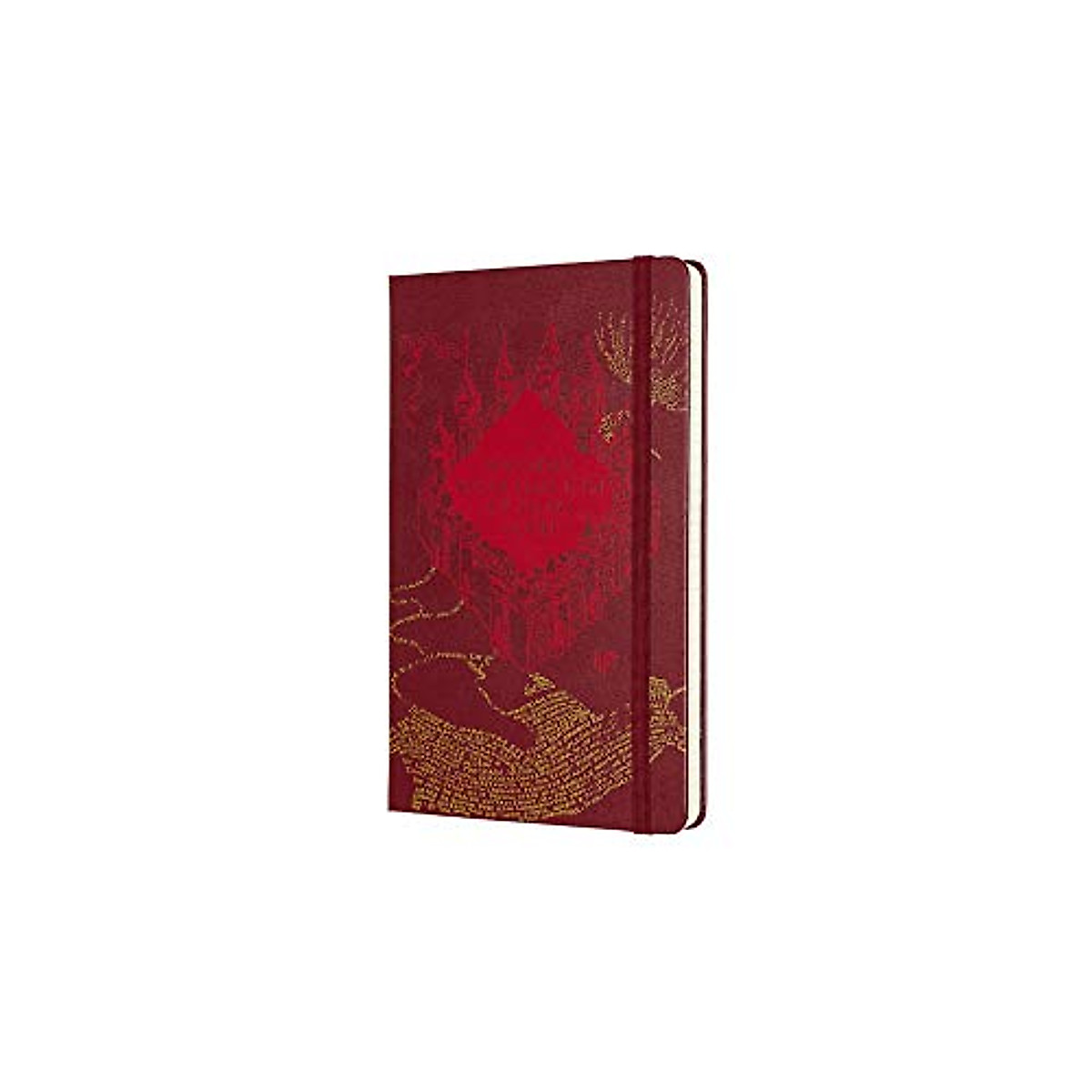 Moleskine Limited Edition Harry Potter Notebook, Hard Cover, Large (5" x 8.25") Ruled/Lined, Bordeaux Red, 240 Pages