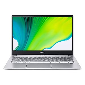 Acer Swift 3 Thin & Light Laptop, 14" Full HD IPS, AMD Ryzen 7 4700U Octa-Core with Radeon Graphics, 8GB LPDDR4, 512GB NVMe SSD, Wi-Fi 6, Backlit KB, Fingerprint Reader, Alexa Built-in